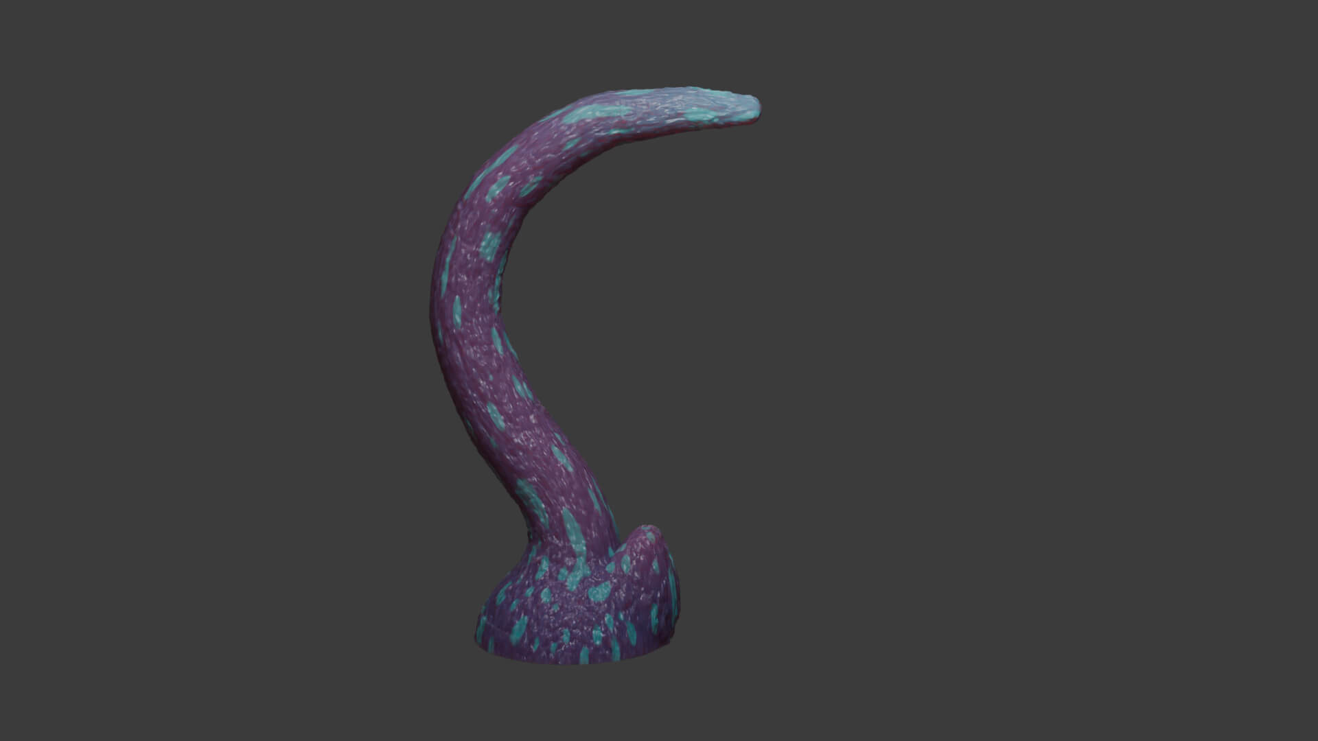 Long Alien Tentacle Sextoy Rigged - 3D Model by TriDsign