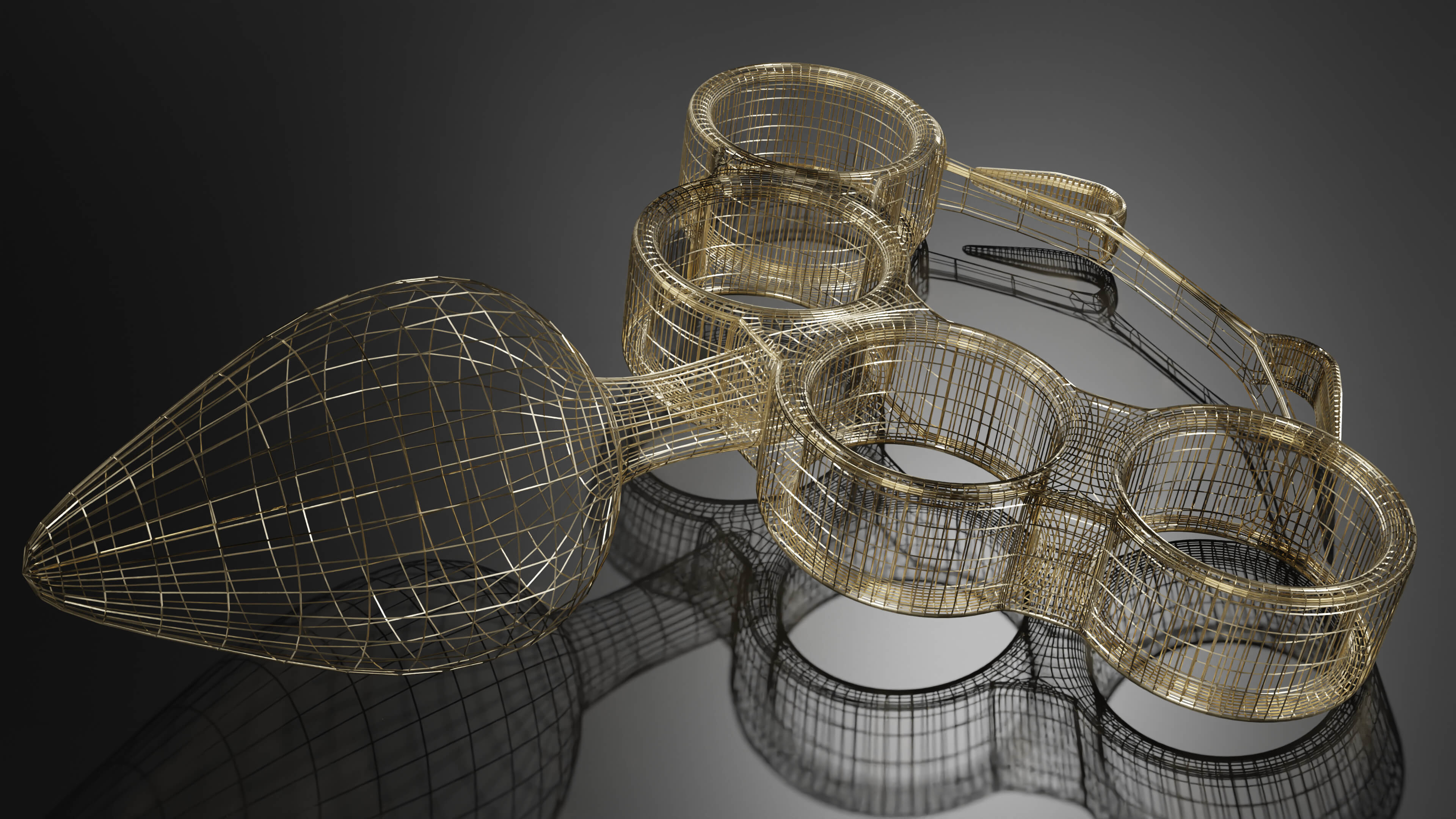 Low Poly Brass Knuckle Plug - 3D Model by TriDsign