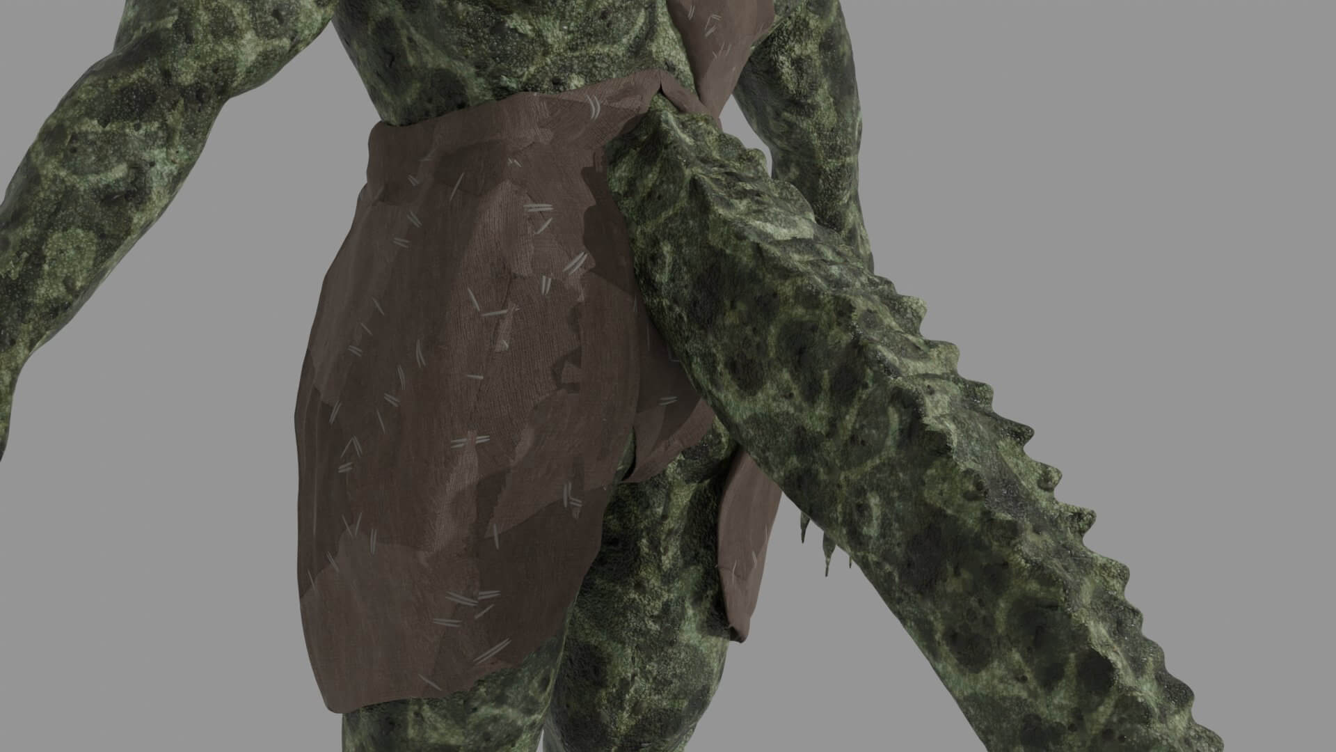 Male Lizardfolk Rigged - 3D Model by TriDsign