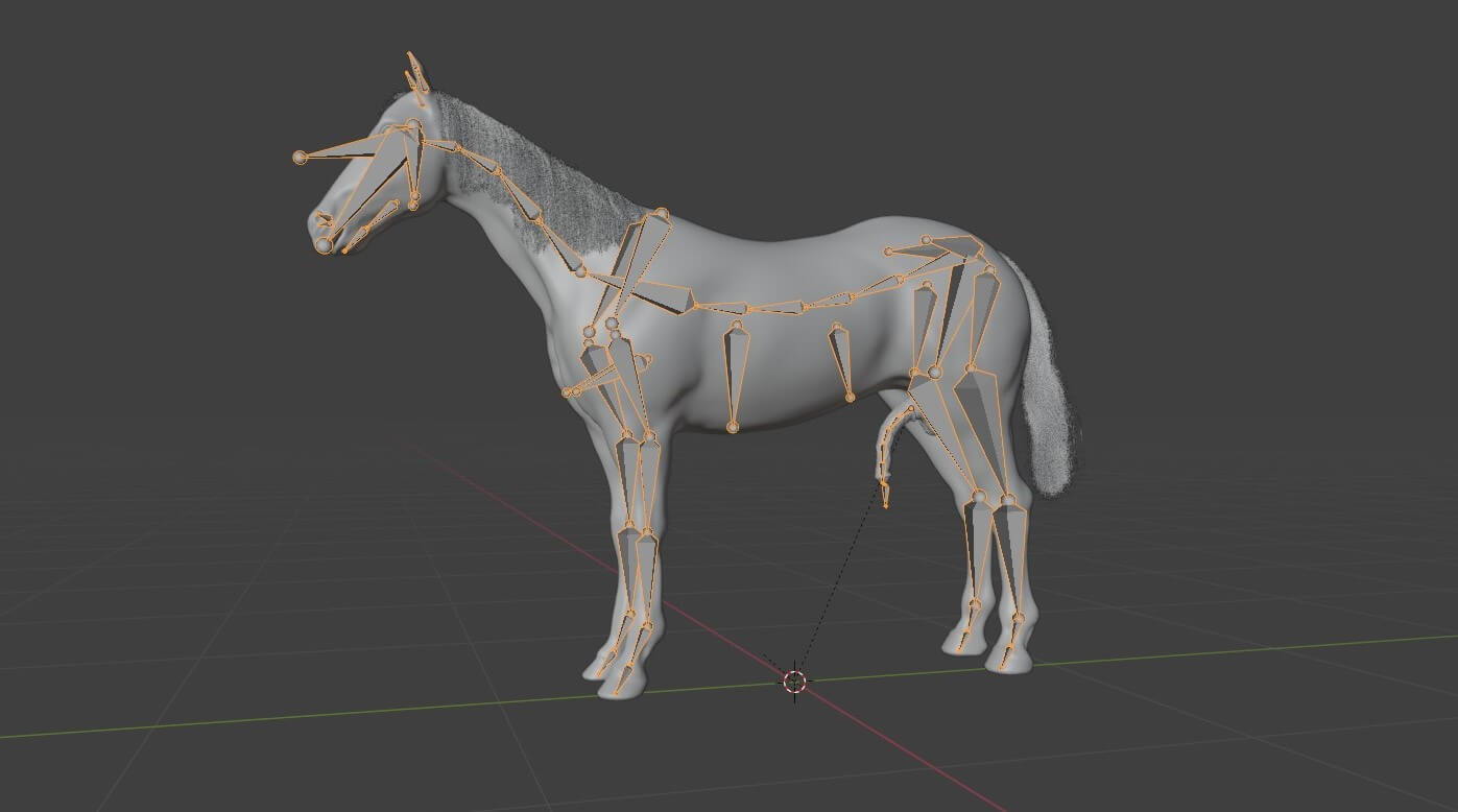 NSFW Horse With Penis Rigged - 3D Model by TriDsign