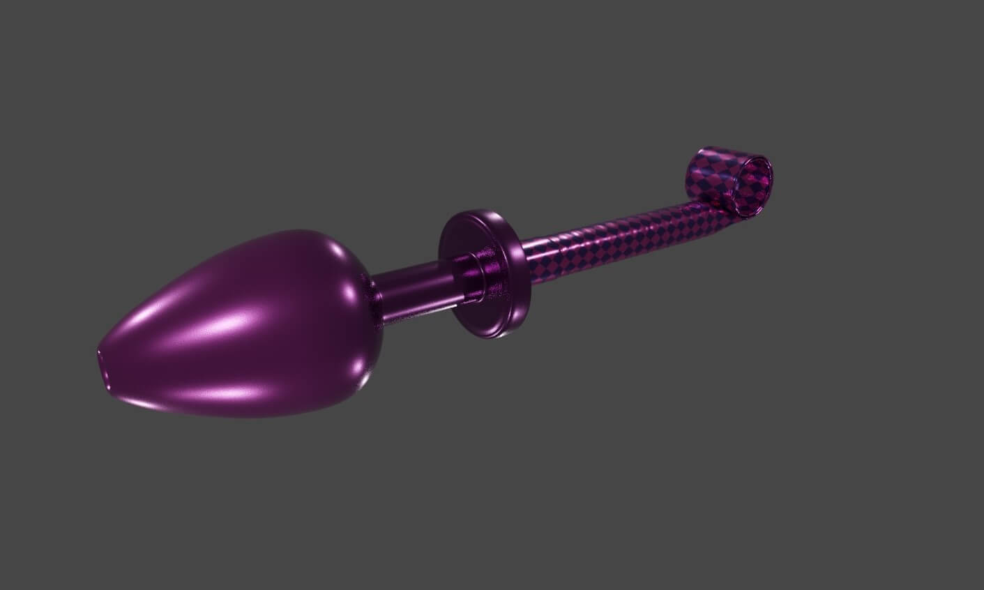 Partyhorn Buttplug Dildo - 3D Model by TriDsign