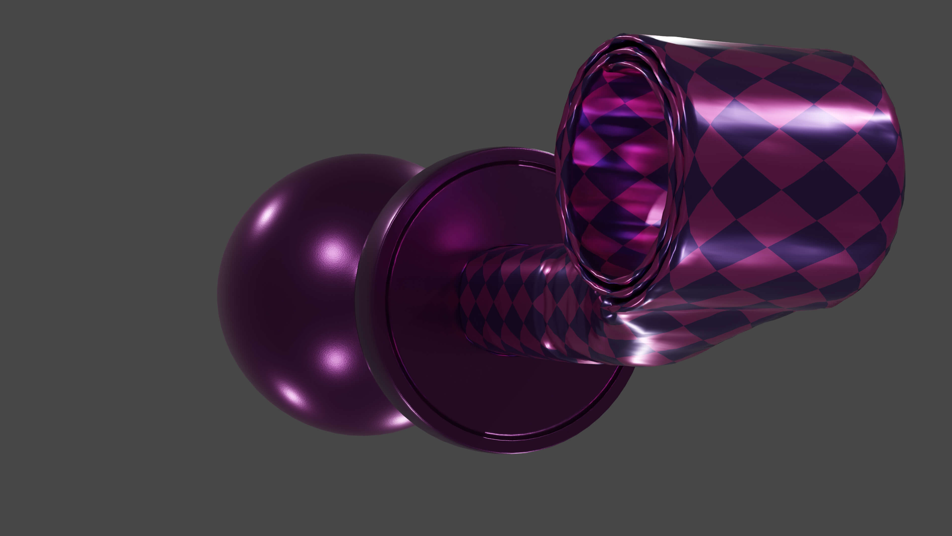 Partyhorn Buttplug Dildo - 3D Model by TriDsign