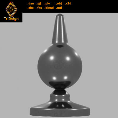 Spherical Buttplug - 3D Model by TriDsign