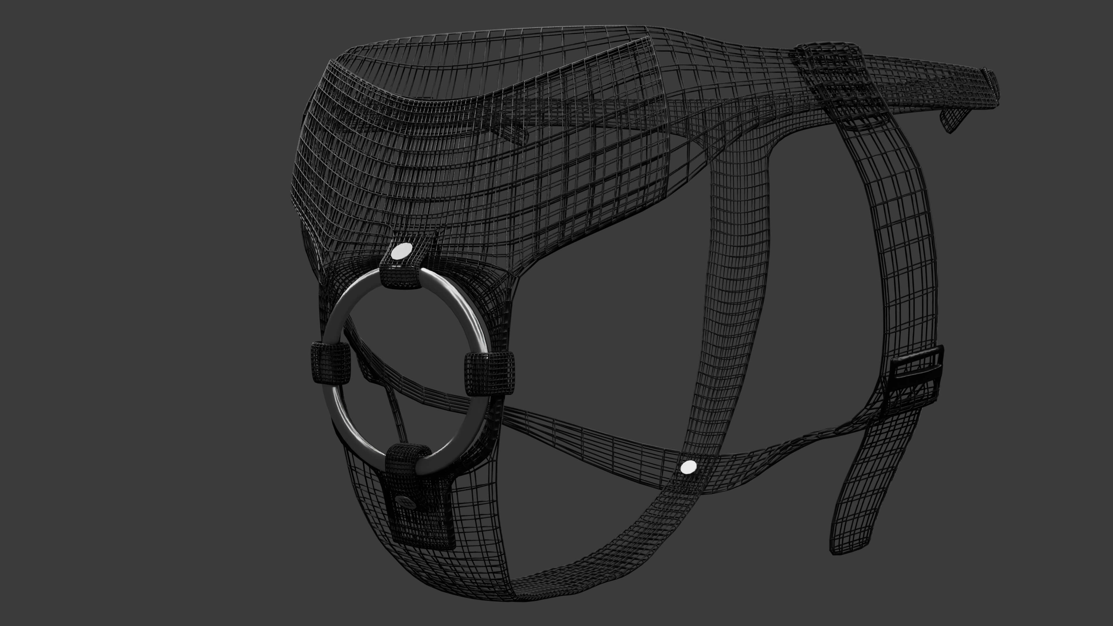 Strap on Ring Harness - 3D Model by TriDsign