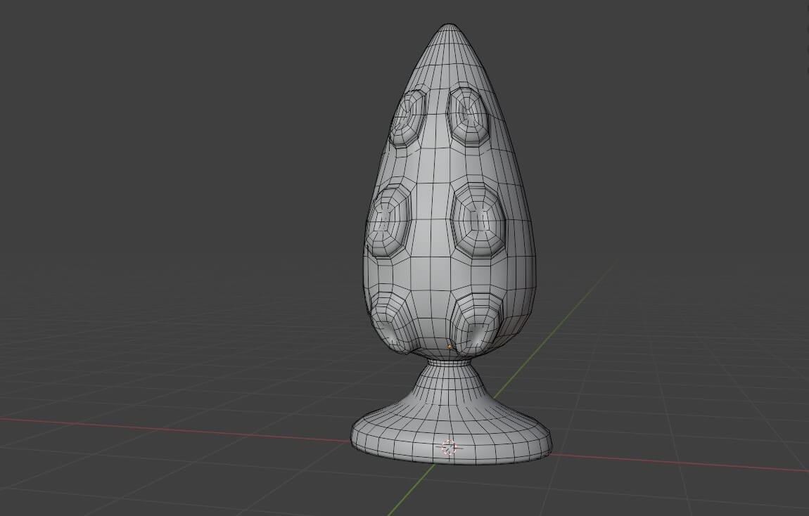 Tentacle Buttplug Sextoy Low Poly - 3D Model by TriDsign