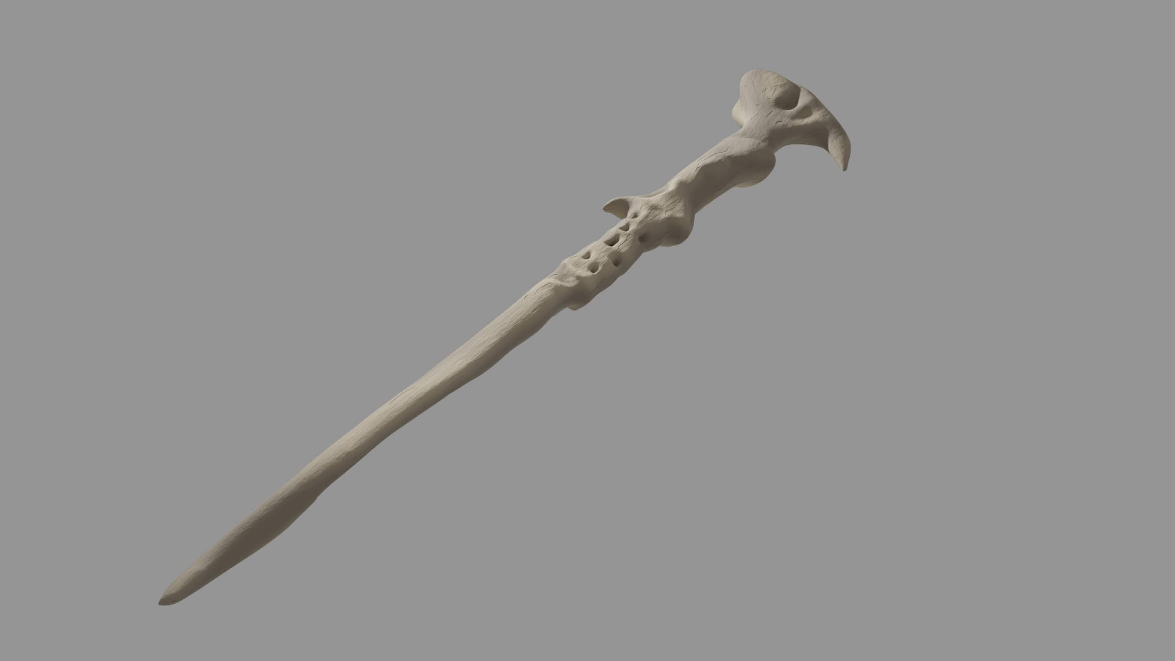 Voldemort Wand - 3D Model by TriDsign