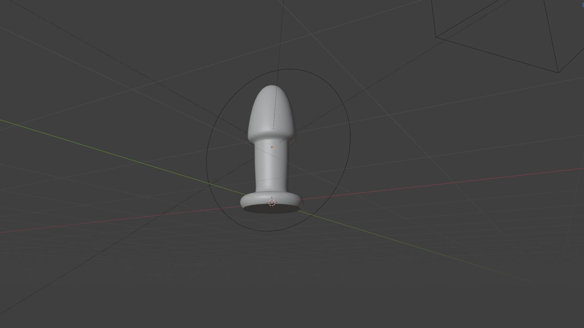Wide Buttplug Dildo Sextoy - 3D Model by TriDsign