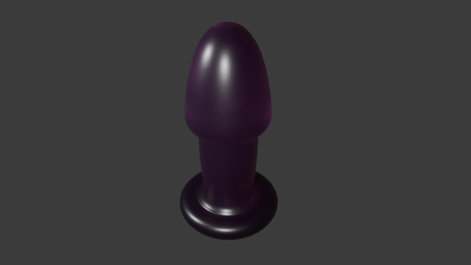 Wide Buttplug Dildo Sextoy - 3D Model by TriDsign