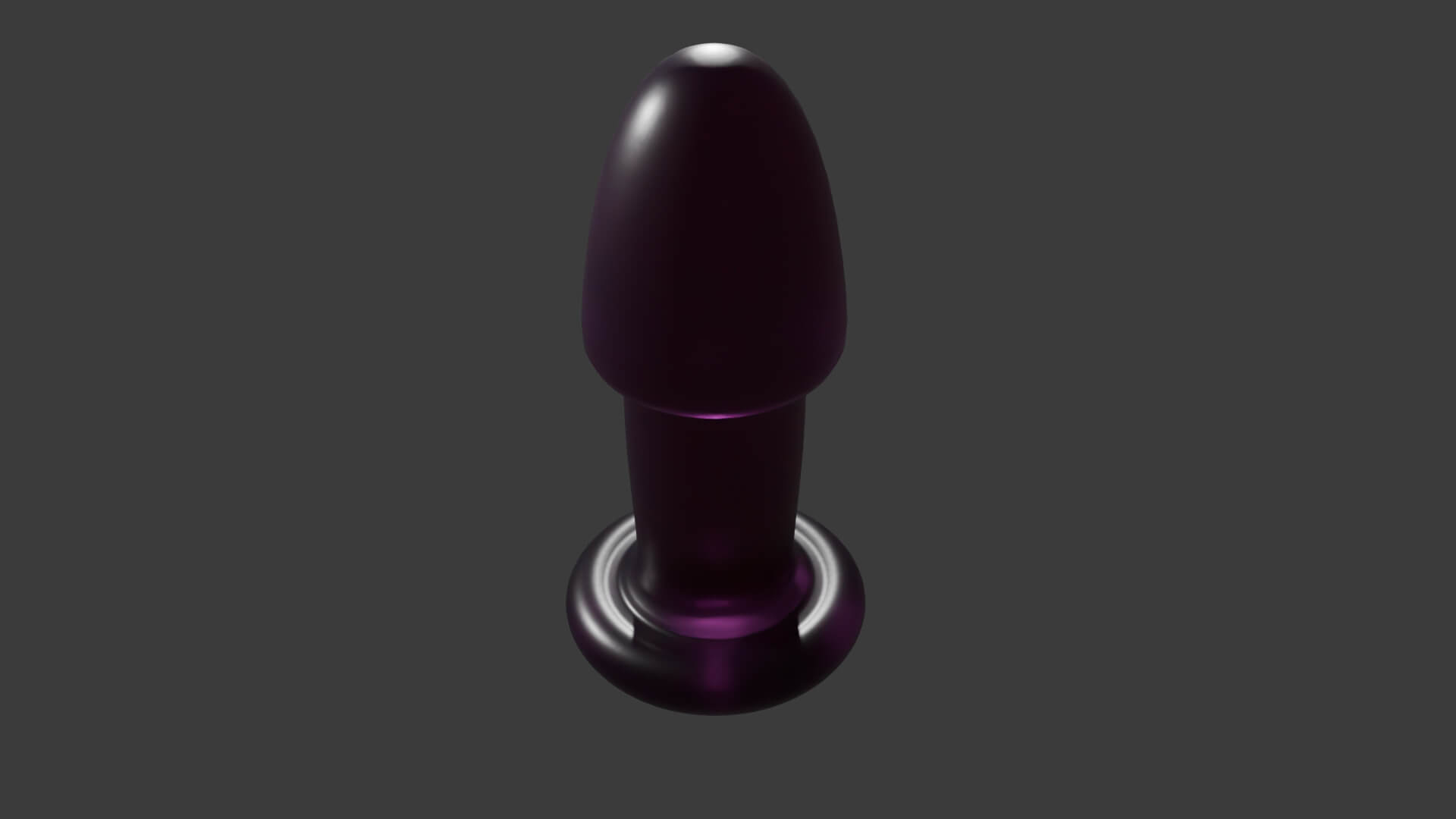 Wide Buttplug Dildo Sextoy - 3D Model by TriDsign