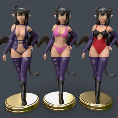 Devil Succubus B - 3D Model by triplemarket