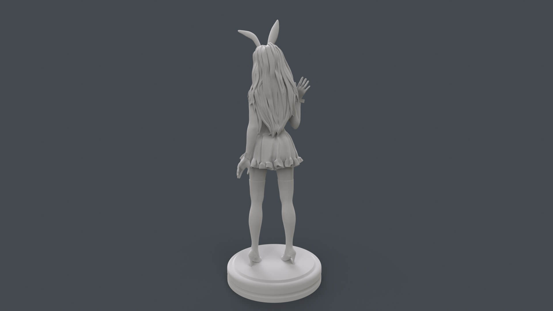 Anime Sexy Bunny Girl 3D Printing by triplemarket