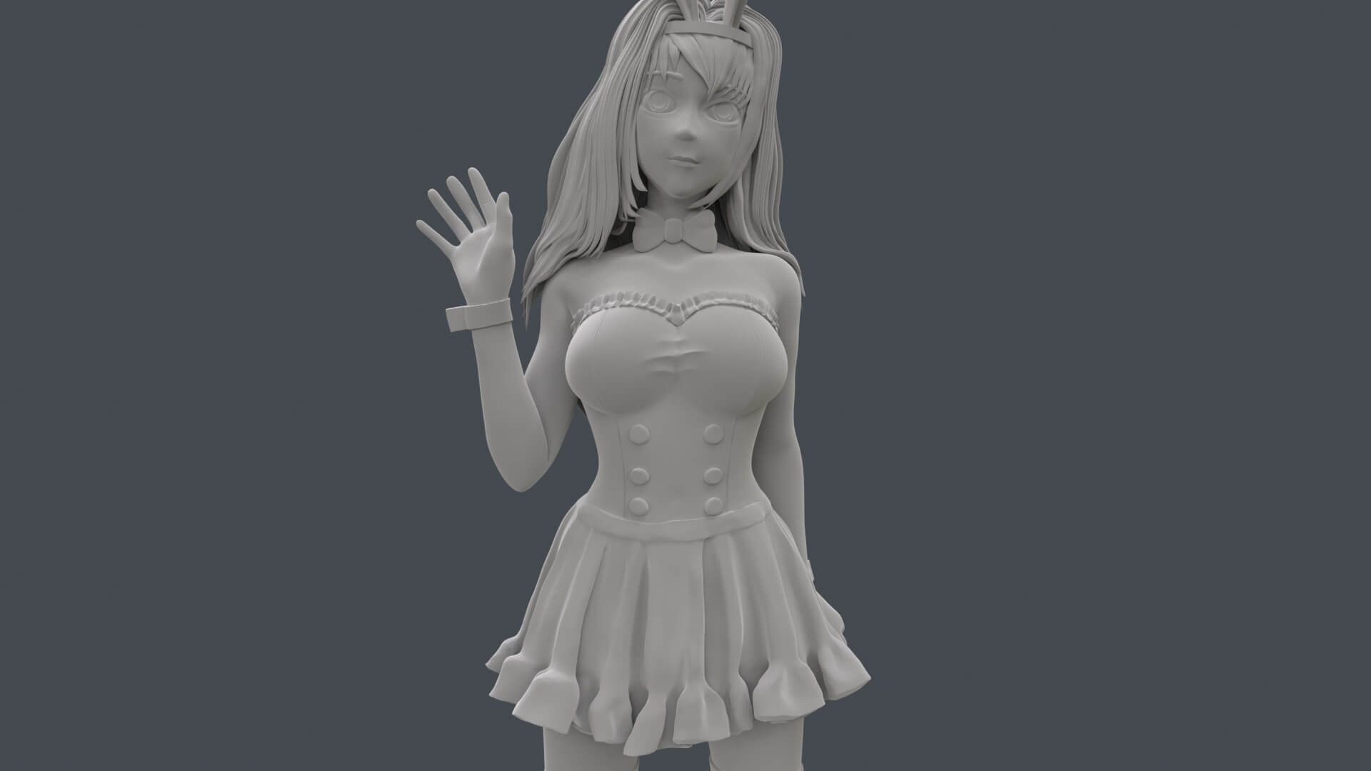 Anime Sexy Bunny Girl 3D Printing by triplemarket