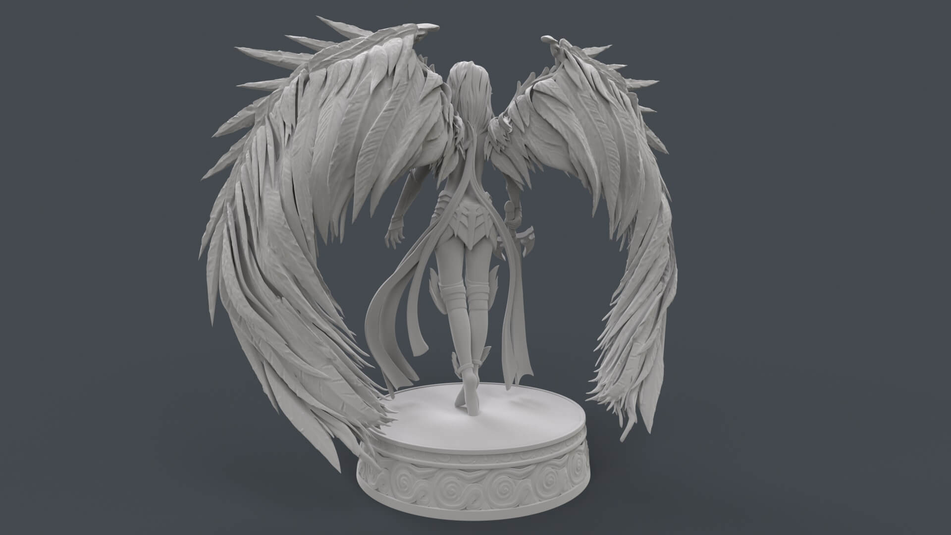 Woman Angel - 3D Model by triplemarket