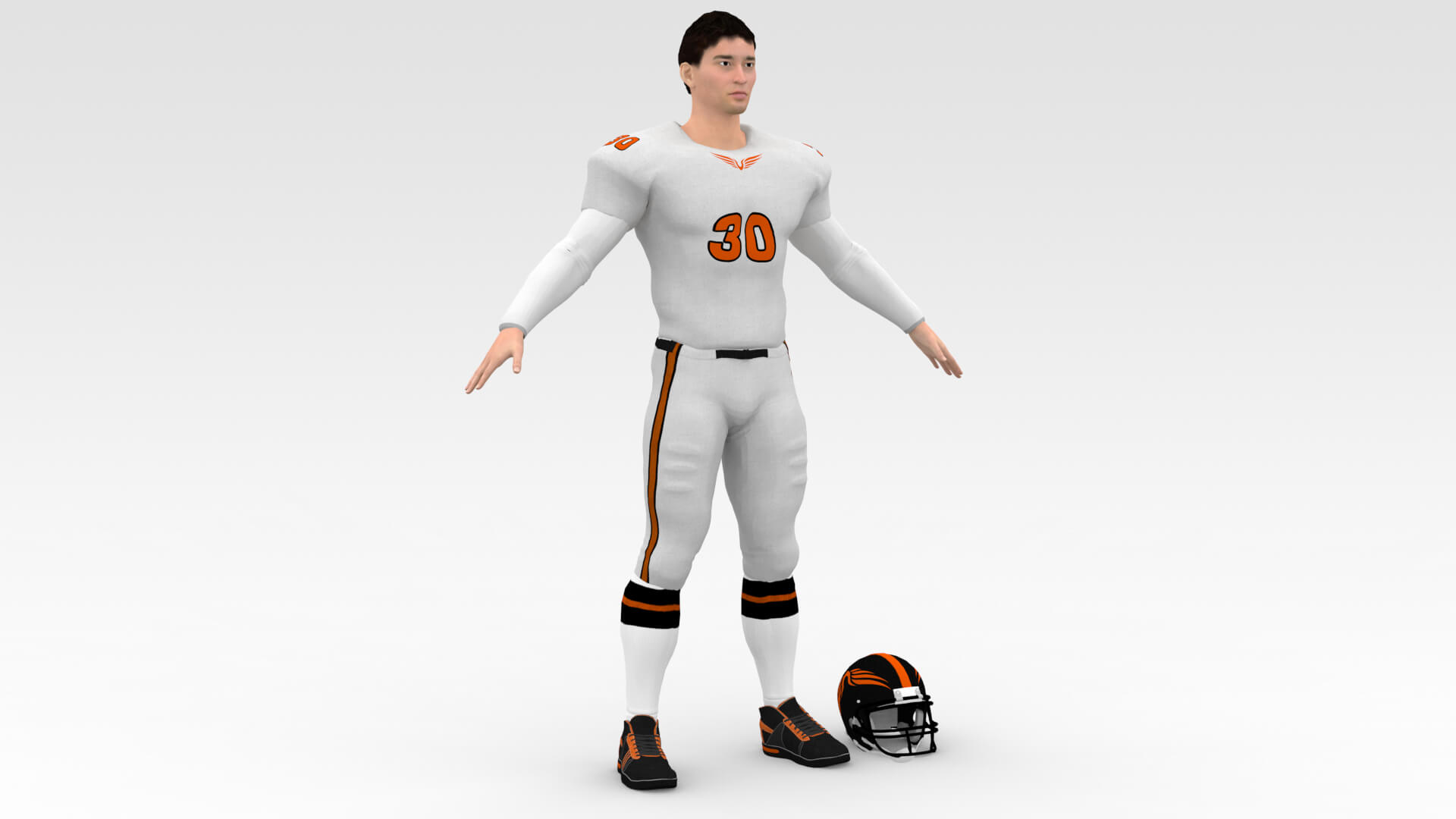 American Football Player - 3D Model by Trish