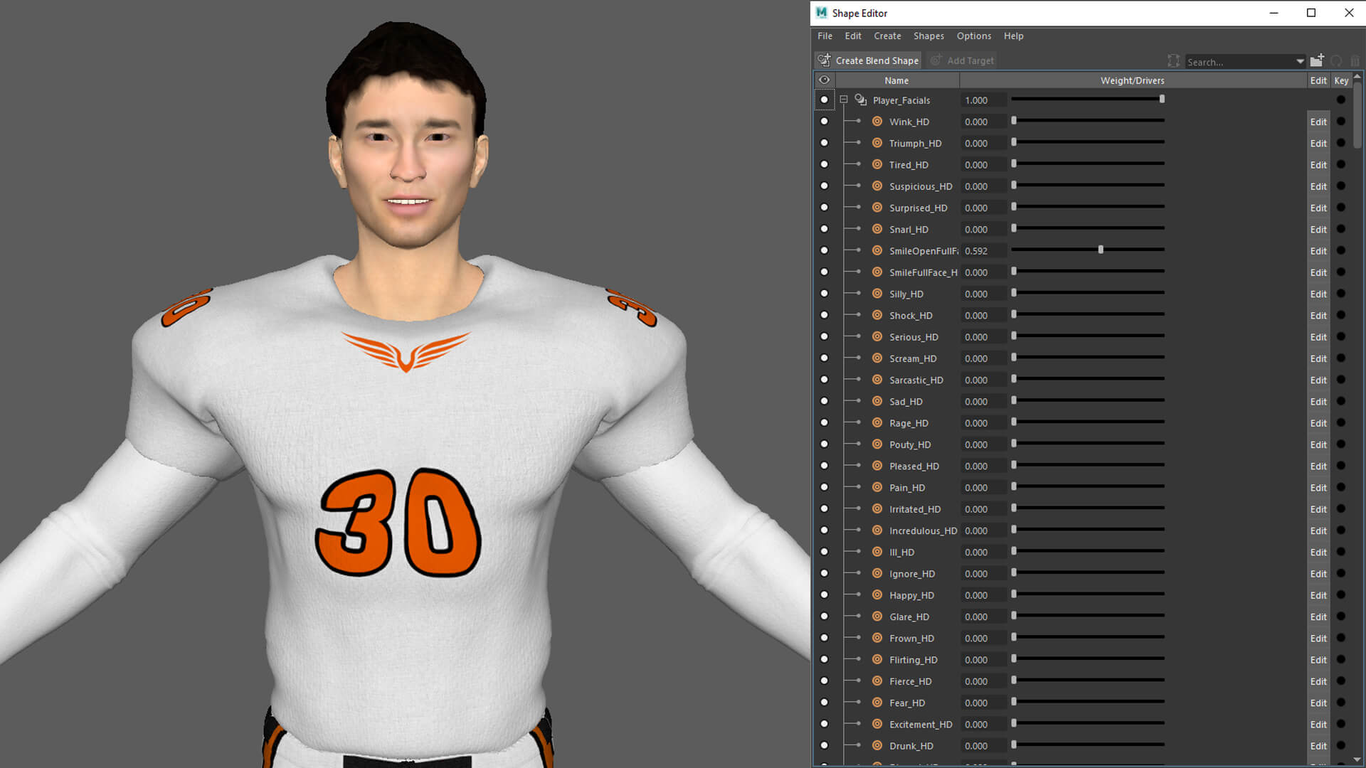 American Football Player - 3D Model by Trish