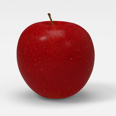 Apple - Red Apple 3D Model by Trish