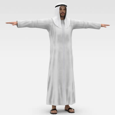 Arab Male Character - 3D Model by Trish
