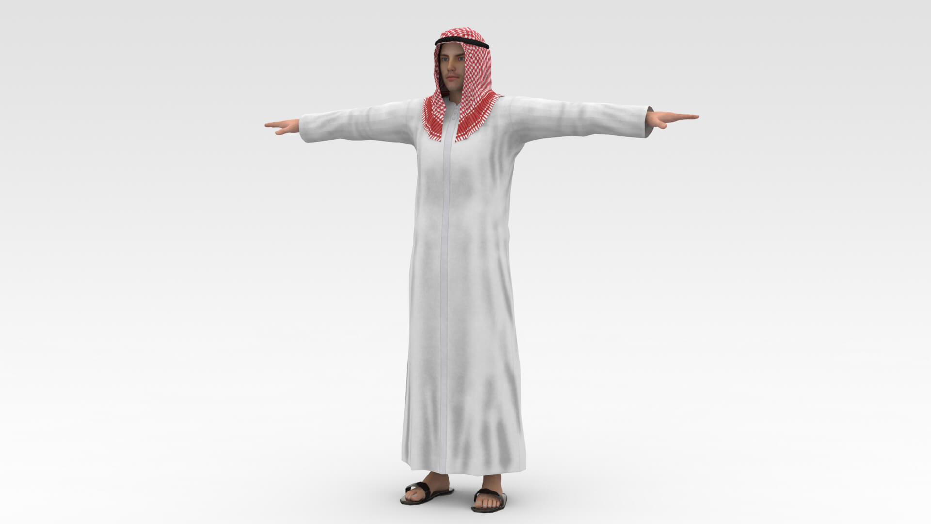 Arab Male - Civilain 3D Model by Trish