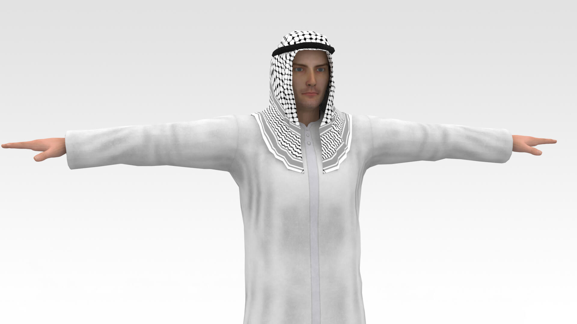 Arab Male - Saudi 3D Model by Trish