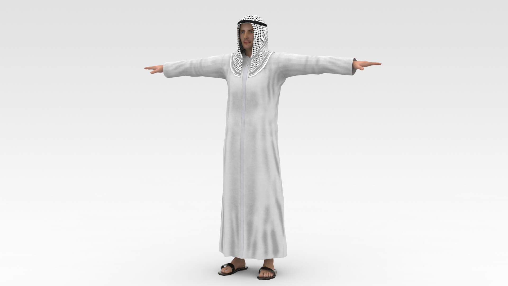 Arab Male - Saudi 3D Model by Trish