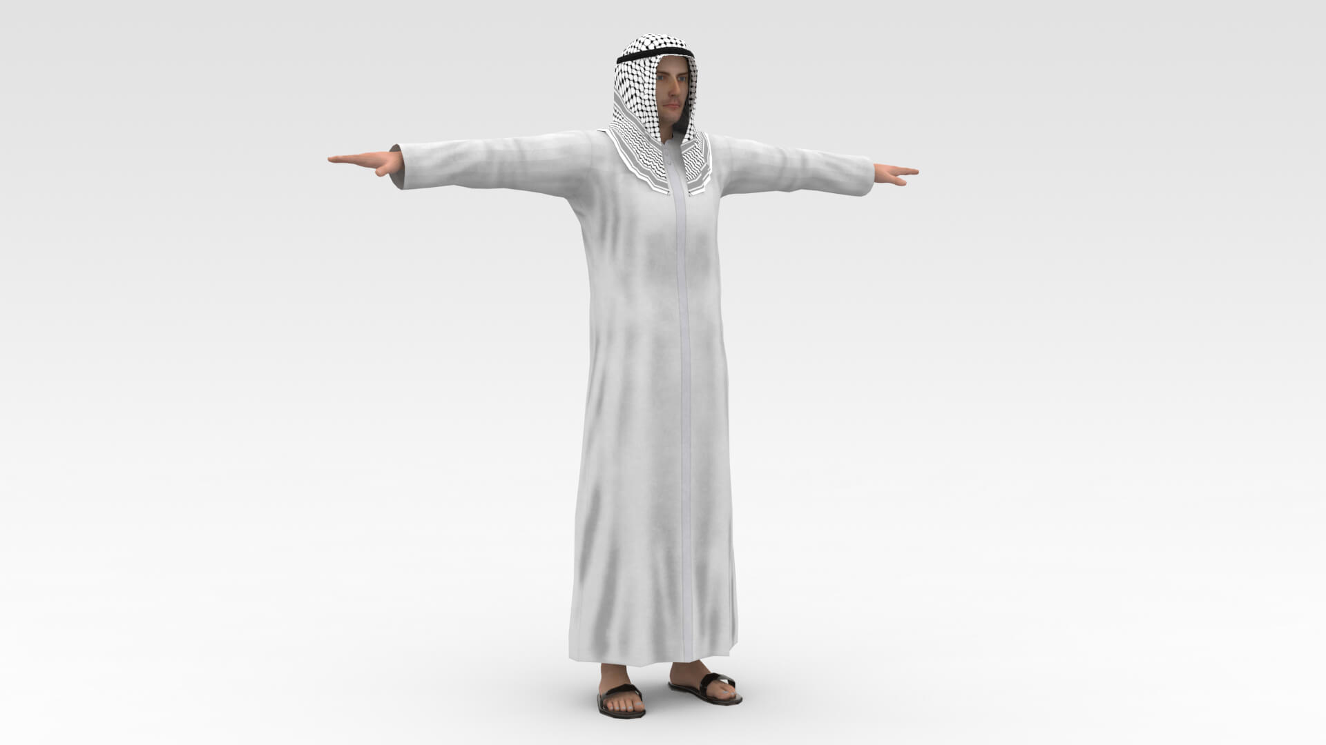 Arab Male - Saudi 3D Model by Trish