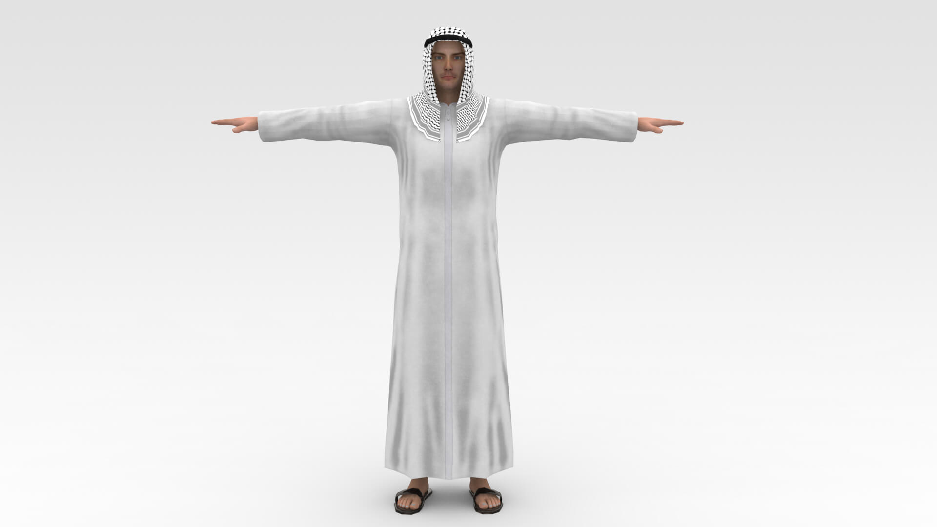 Arab Male - Saudi 3D Model by Trish