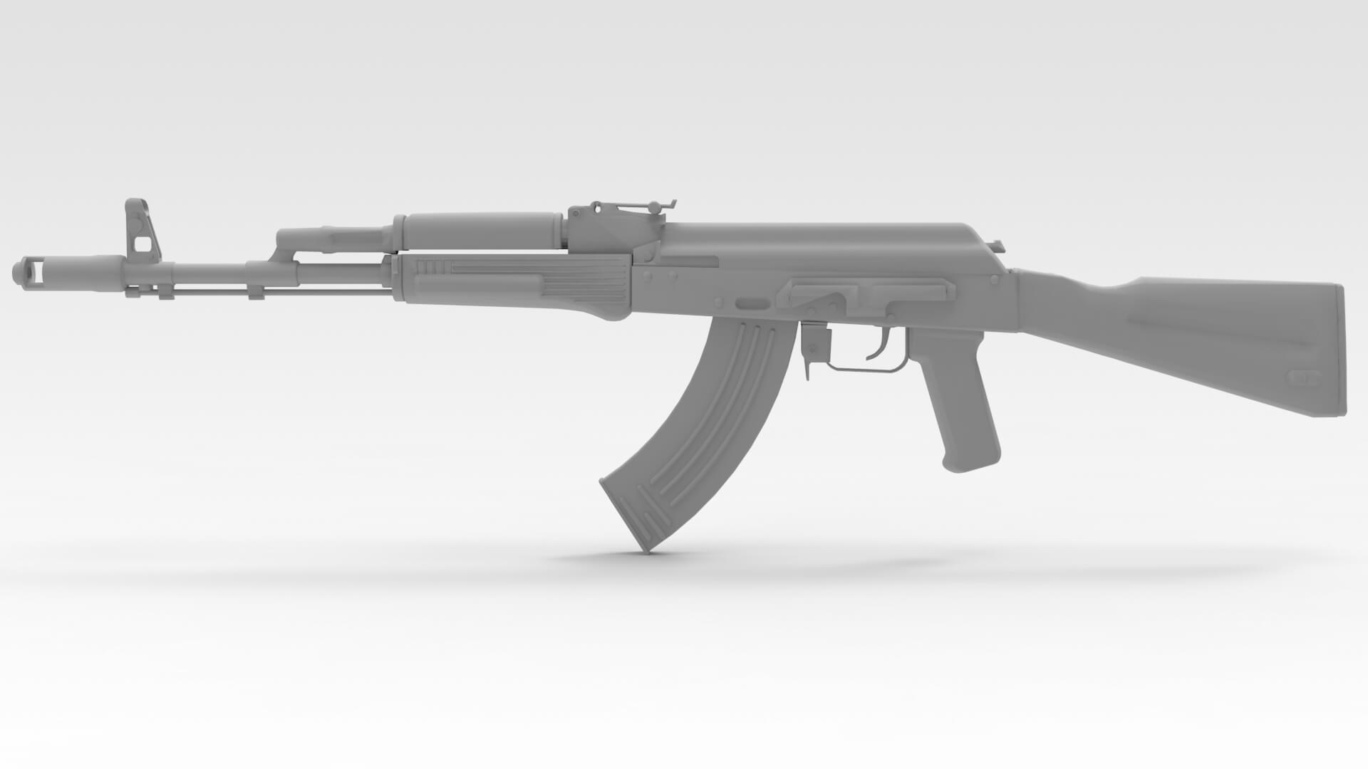 Assault Rifle - Weapon 3D Model by Trish