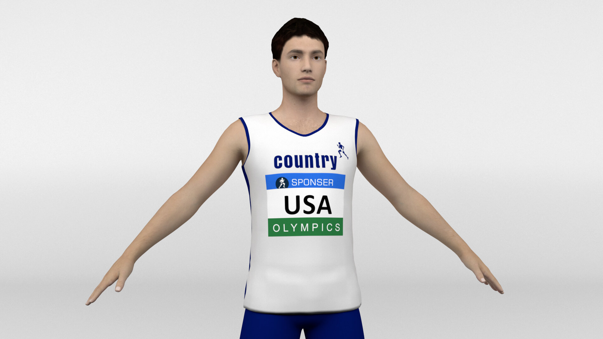Athlete Runners 2 in 1 - 3D Model by Trish