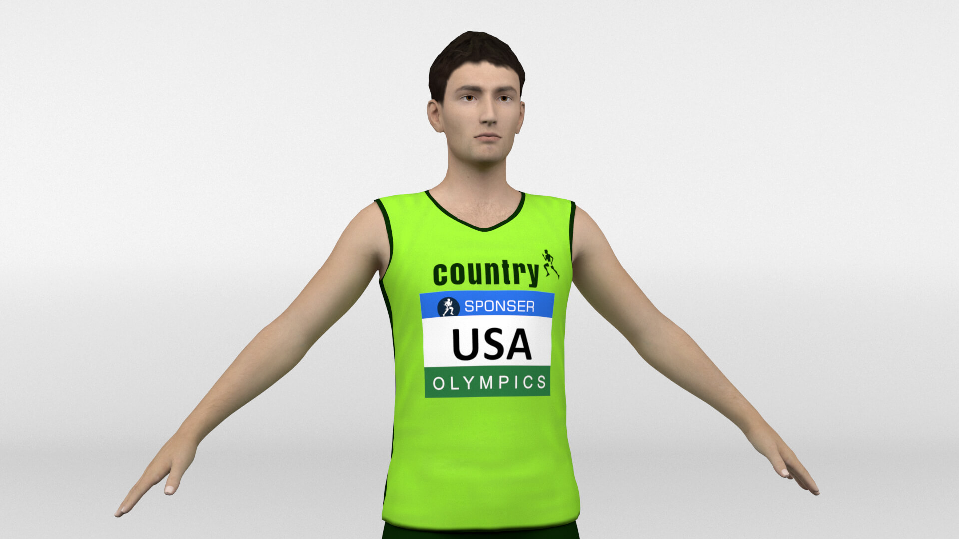 Athlete Runners 2 in 1 - 3D Model by Trish