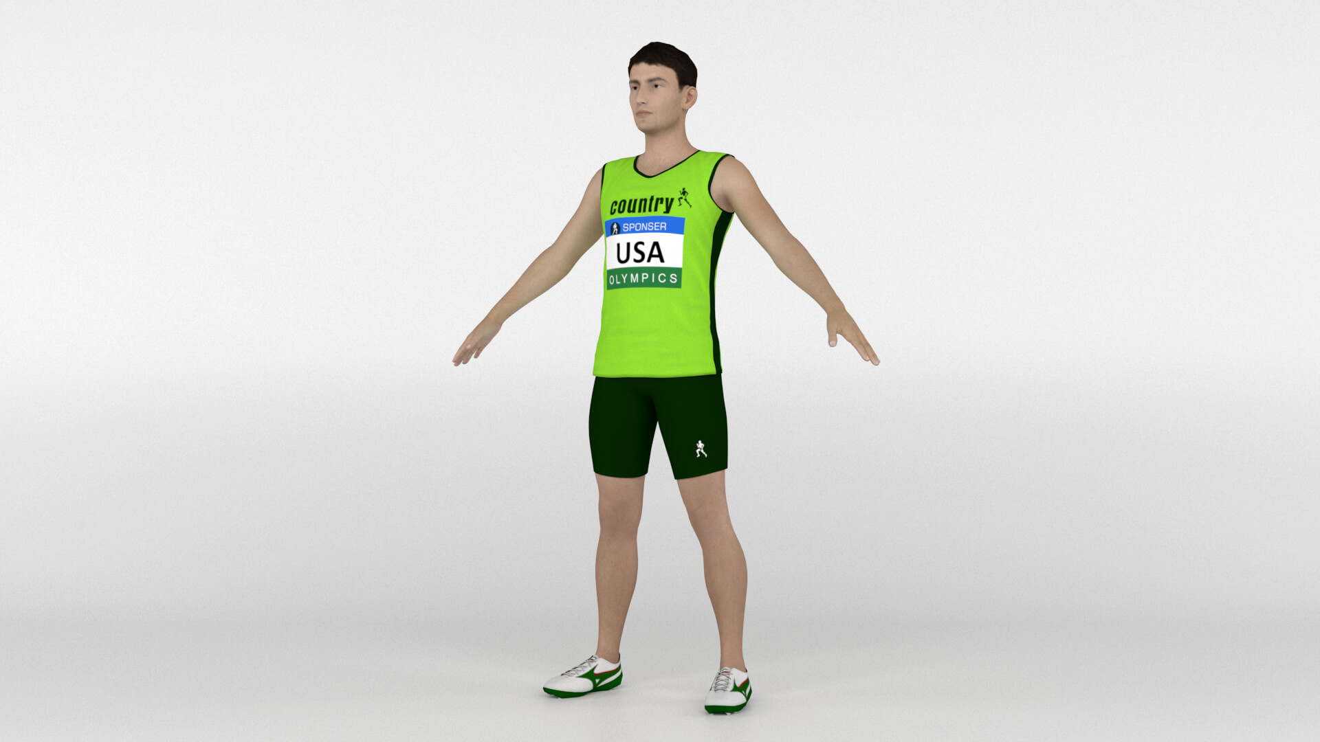 Athlete Runners 2 in 1 - 3D Model by Trish