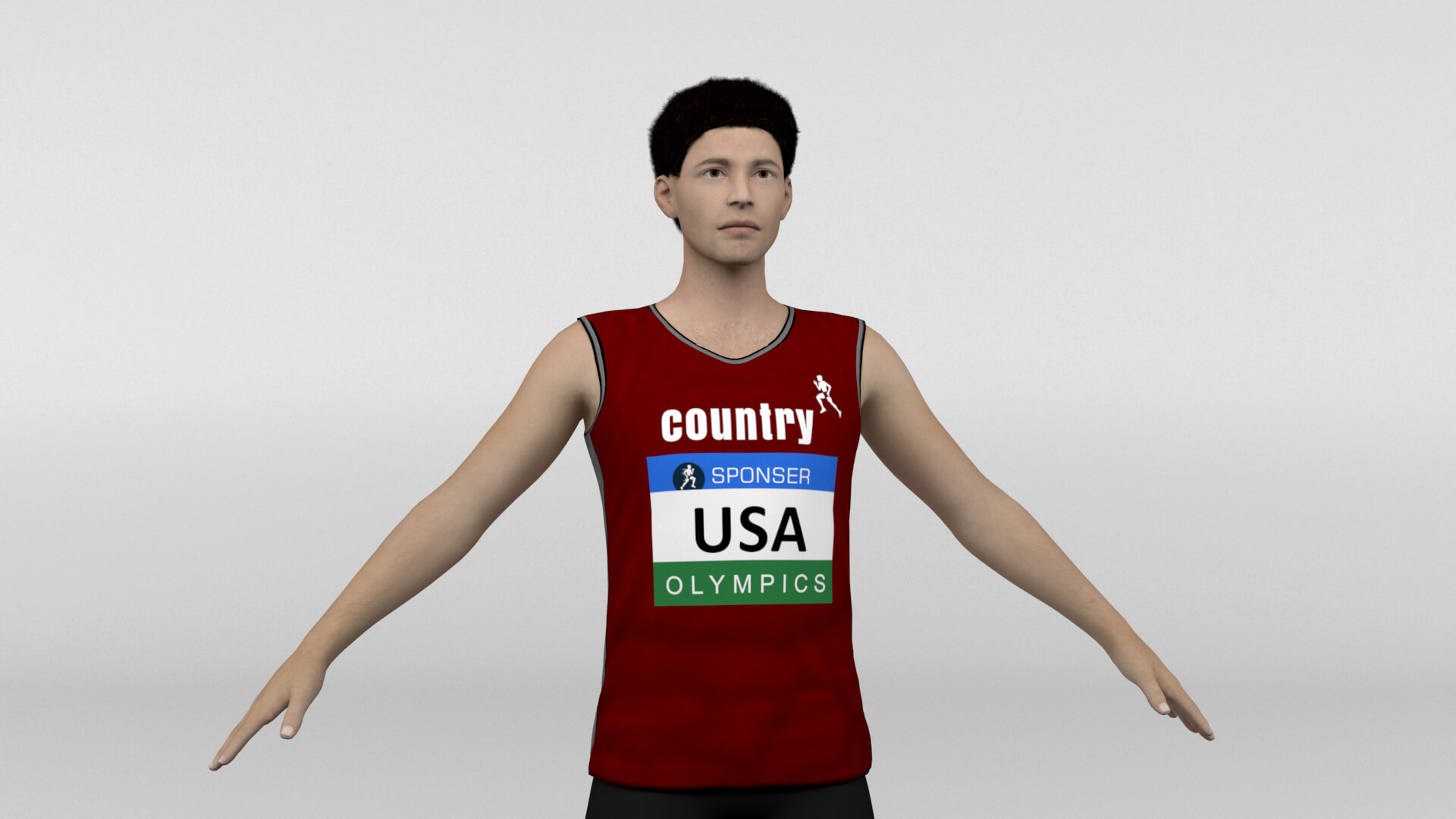 Athlete Runners 2 in 1 - 3D Model by Trish