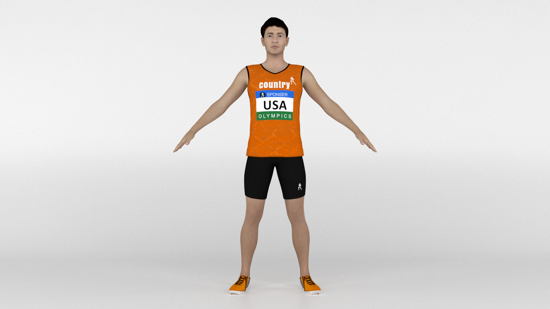 Athlete Runners 2 in 1 - 3D Model by Trish