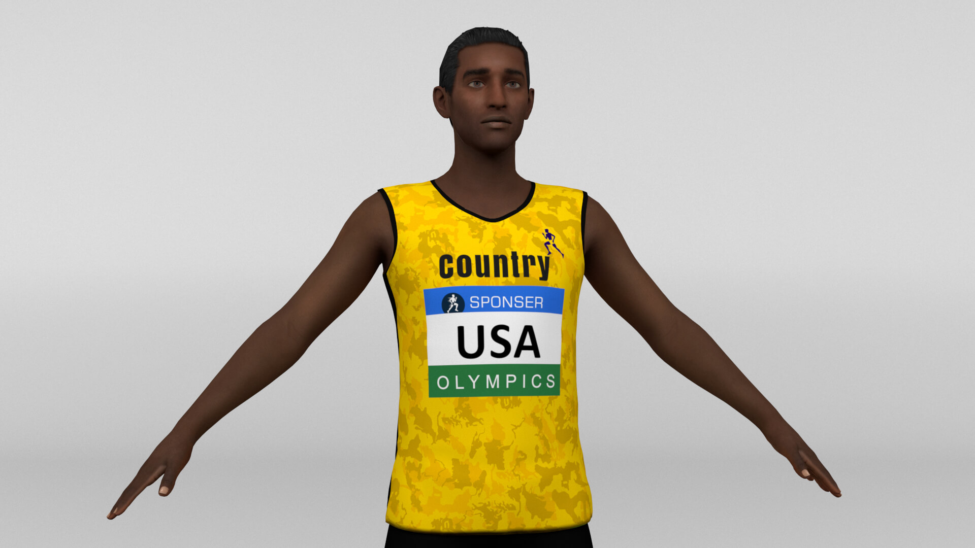 Athlete Runners 2 in 1 - 3D Model by Trish