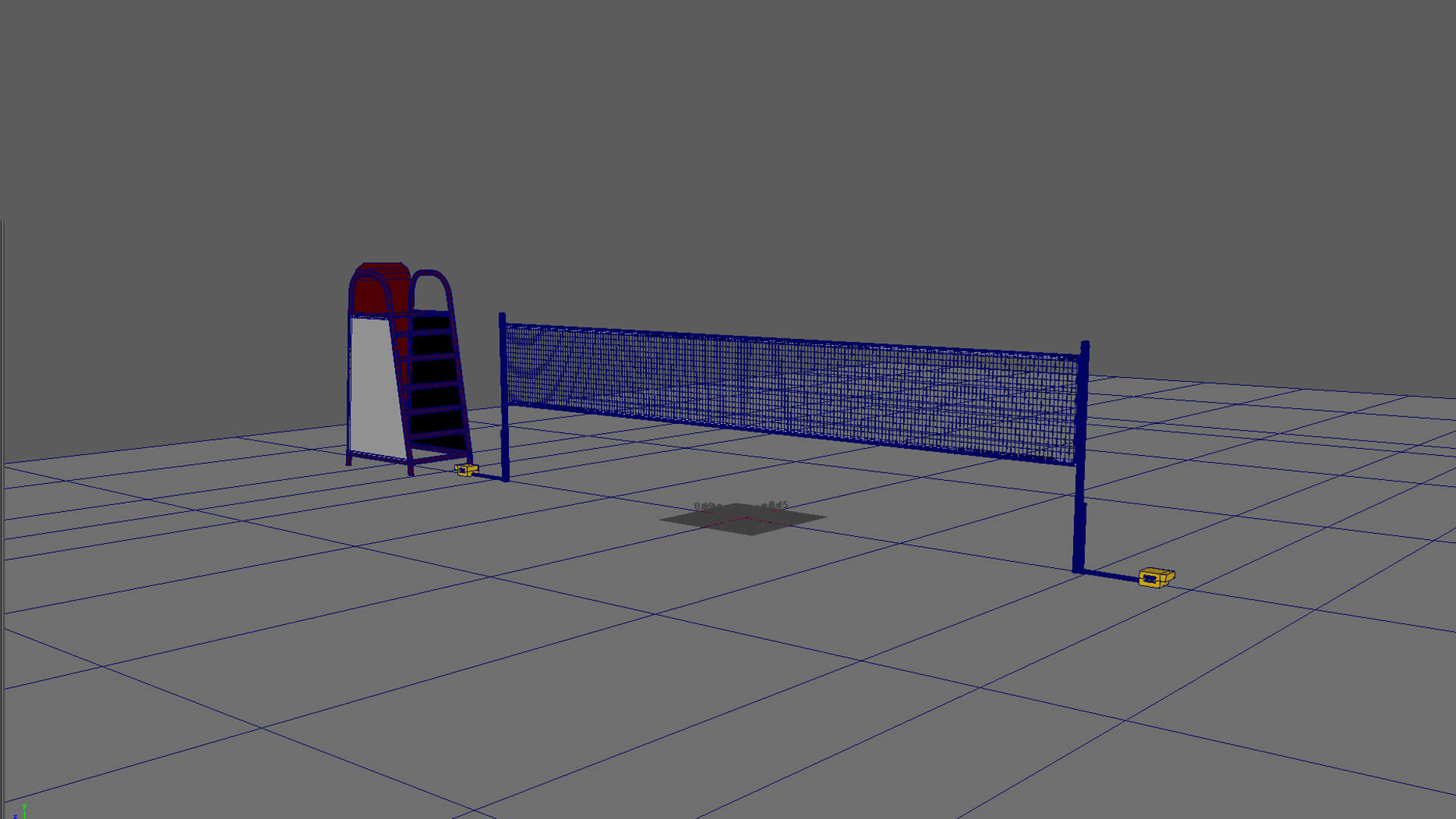 Badminton Court - 3D Model by Trish