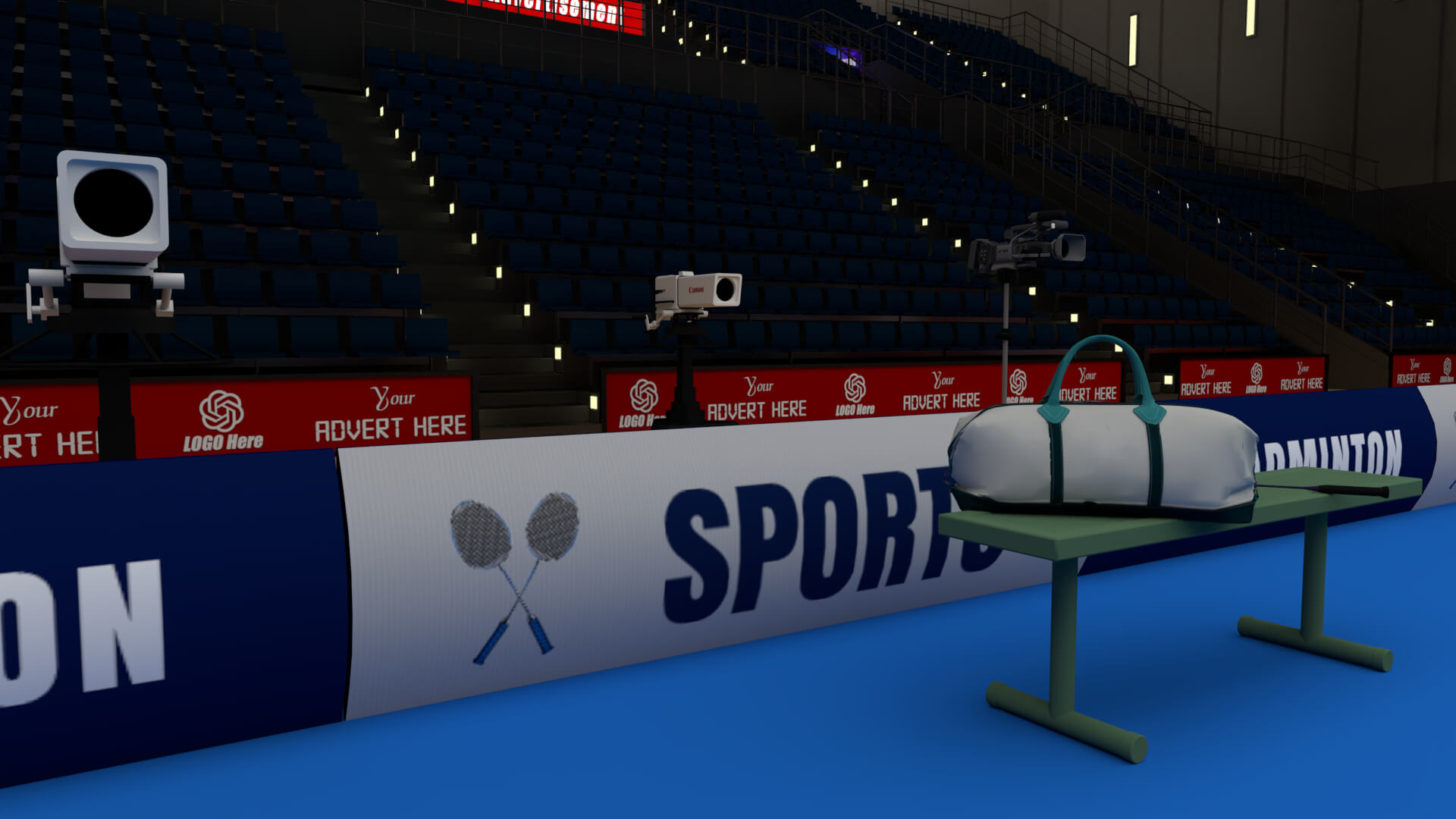 Badminton Stadium - 3D Model by Trish
