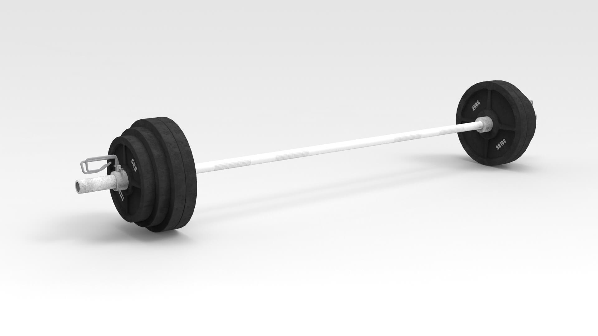 Barbell - Gym Equipment 3D Model by Trish