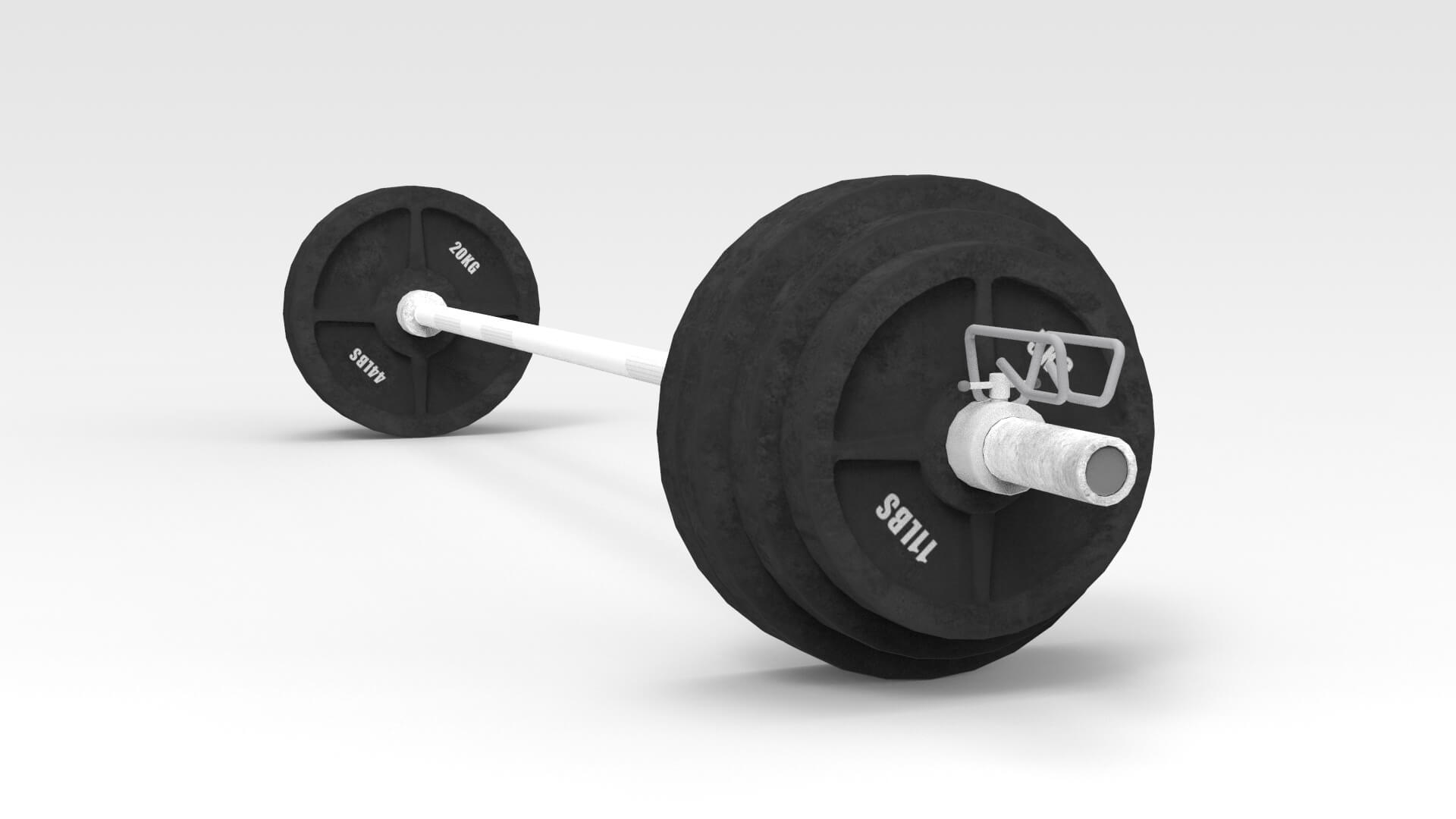 Barbell - Gym Equipment 3D Model by Trish
