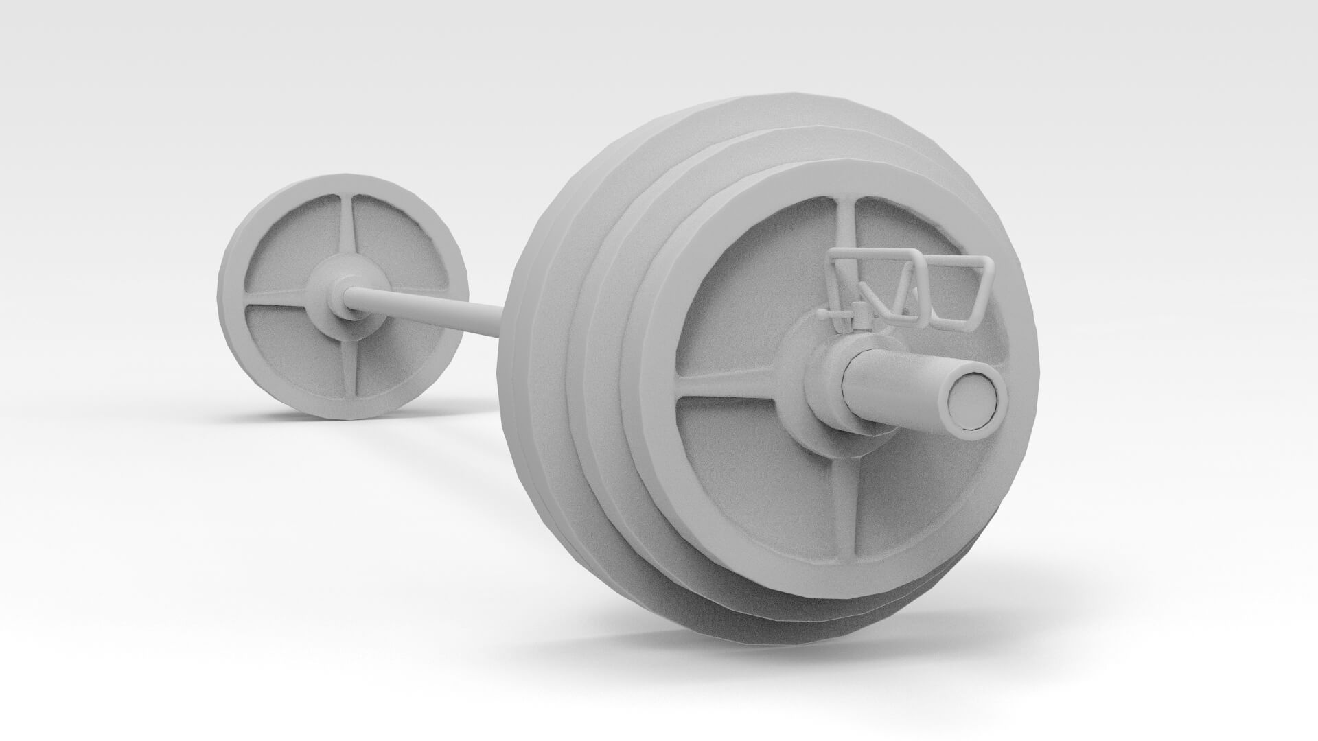 Barbell - Gym Equipment 3D Model by Trish