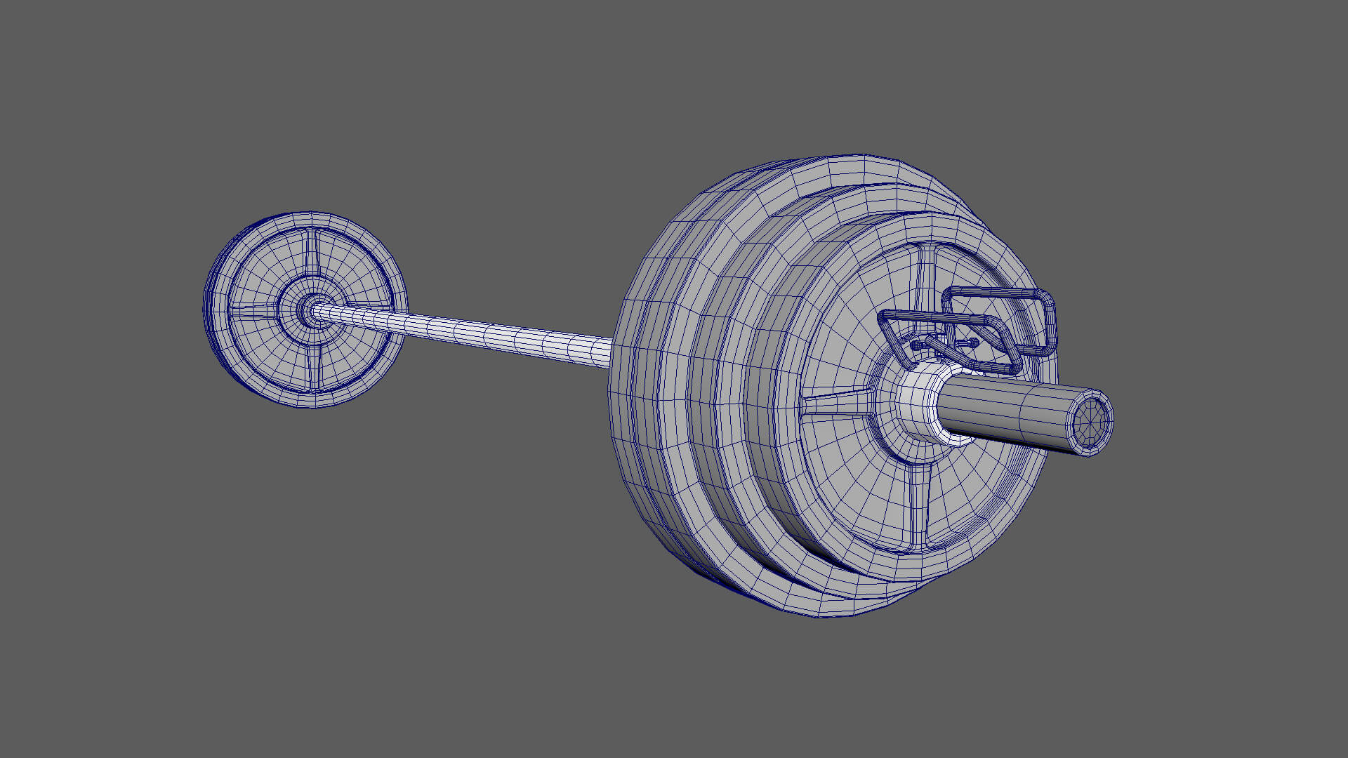 Barbell - Gym Equipment 3D Model by Trish