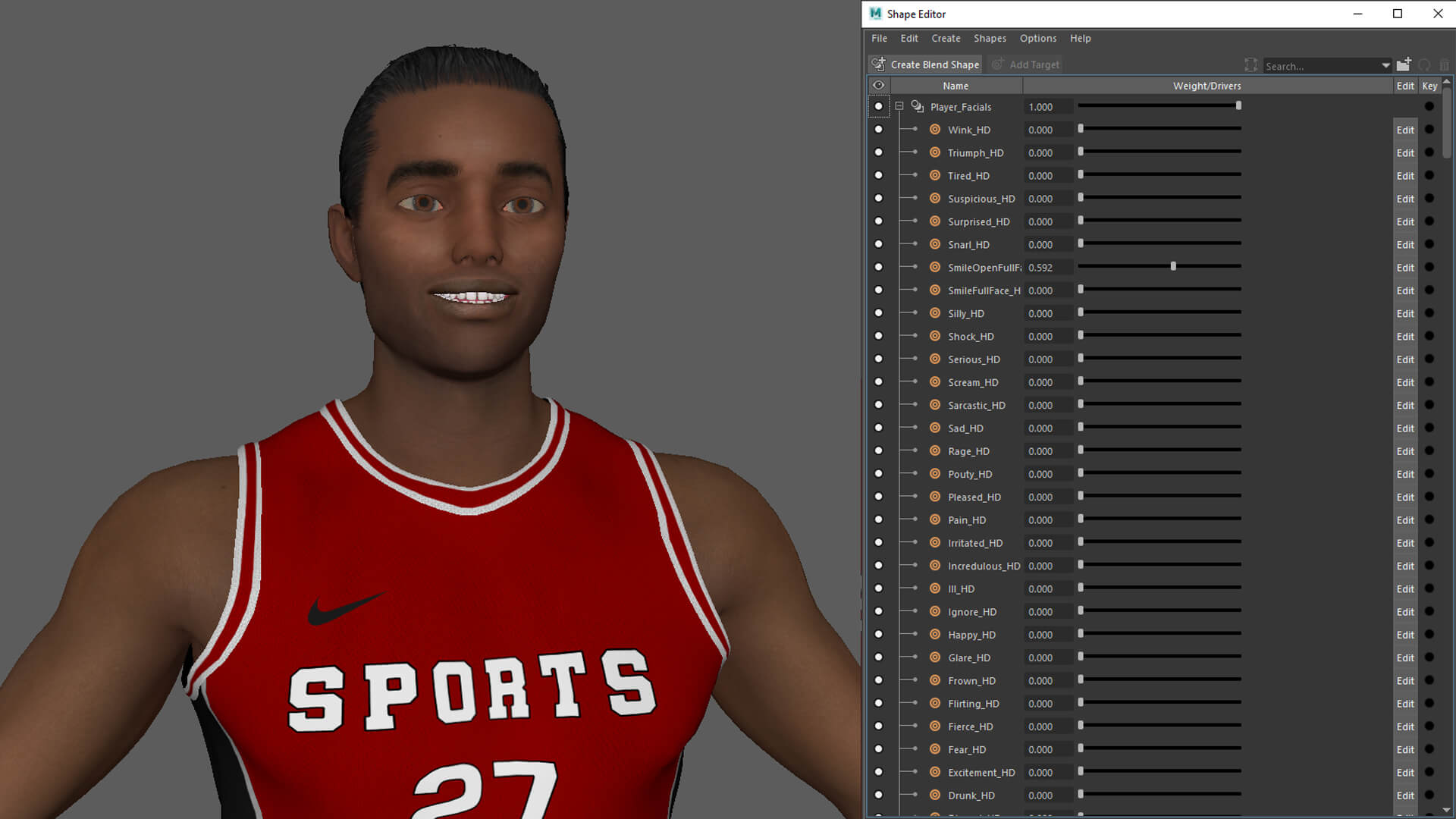 Basketball Player - Red Dress 3D Model by Trish