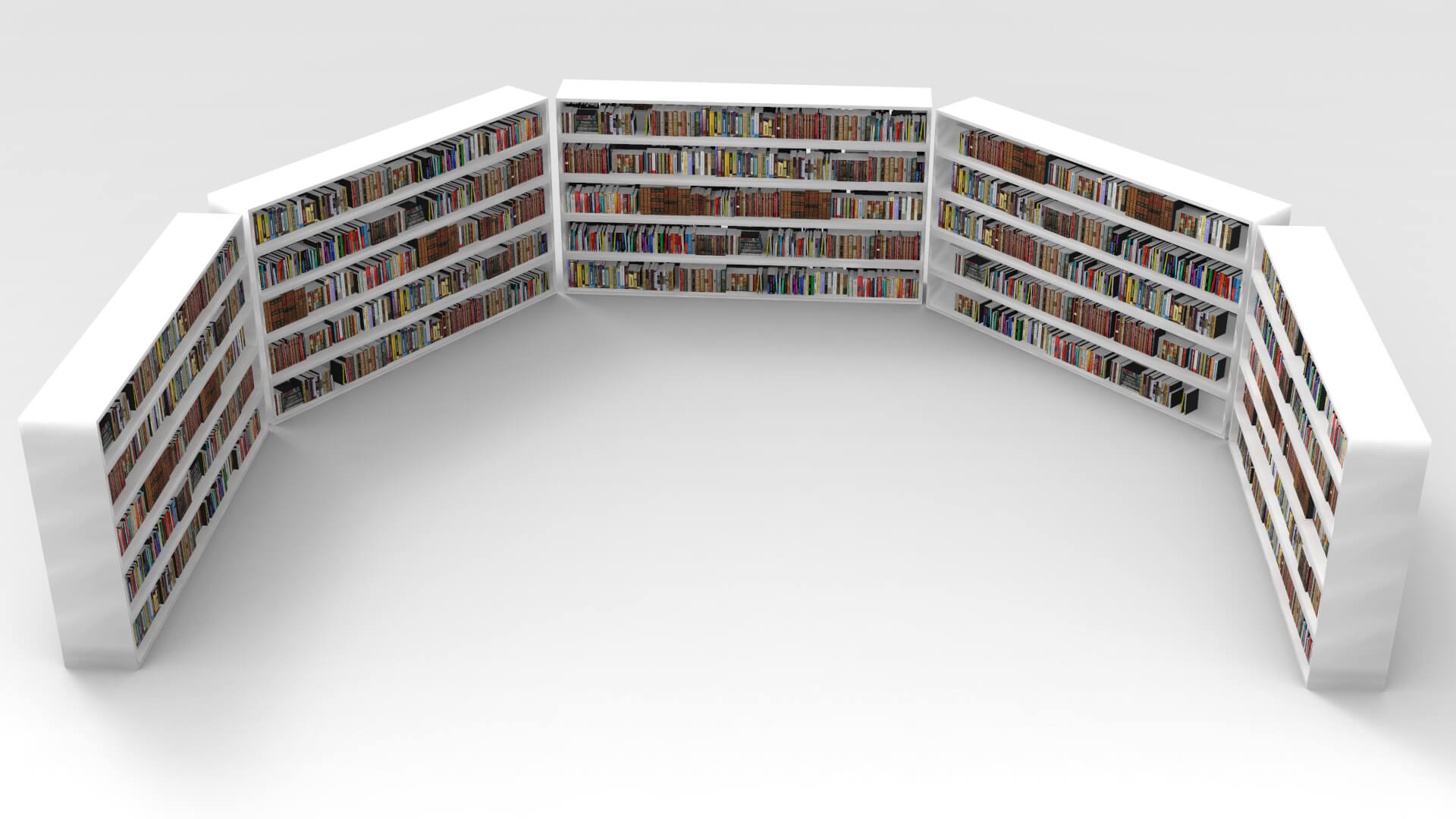 Bookrack - Bookshelf 3D Model by Trish