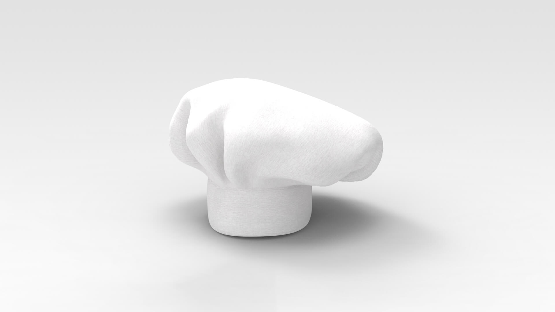Chef Hat - Headwear 3D Model by Trish