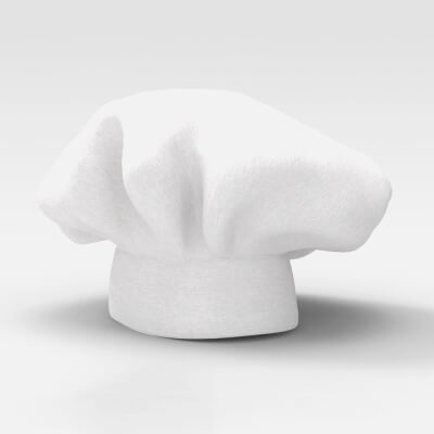 Chef Hat - Headwear 3D Model by Trish