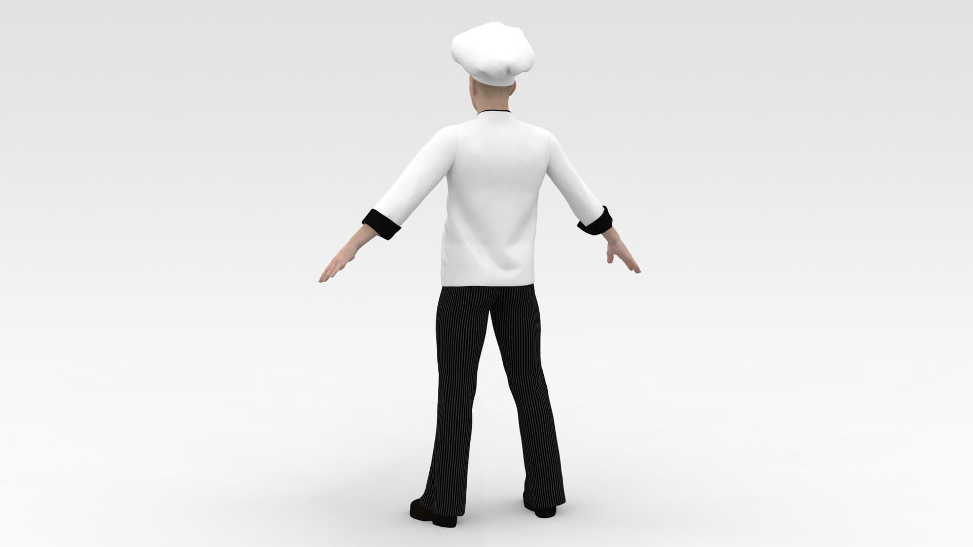 Chef - Male Restaurant Chef 3D Model by Trish