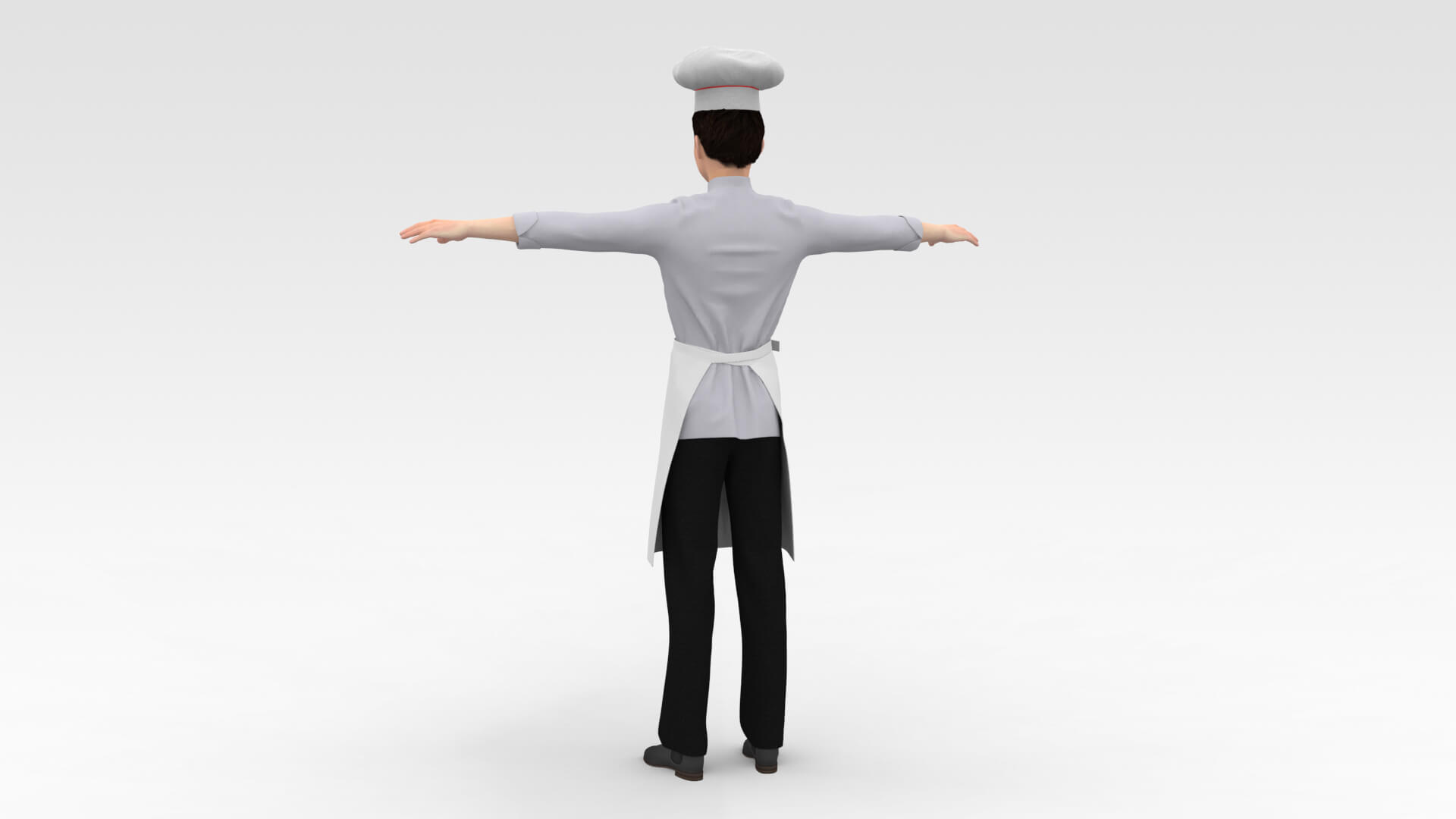 Chef - Male Restaurant Chef 3D Model by Trish