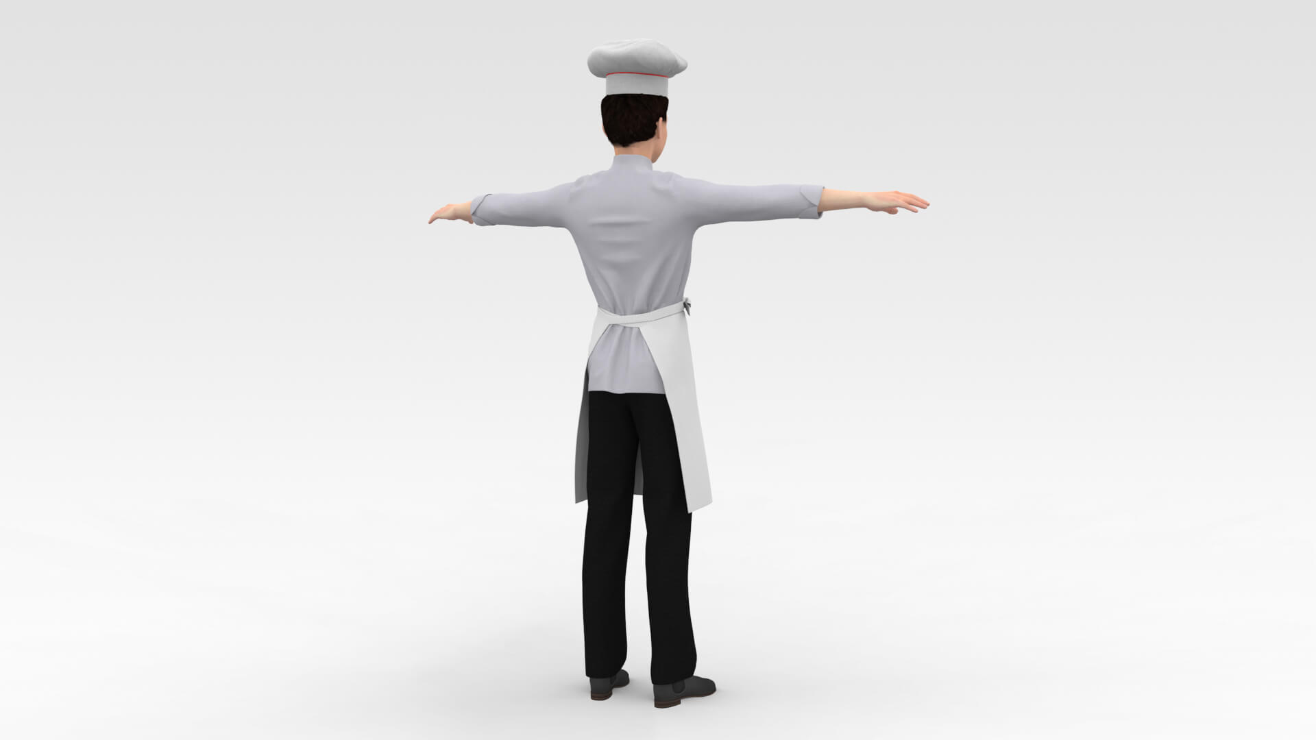 Chef - Male Restaurant Chef 3D Model by Trish