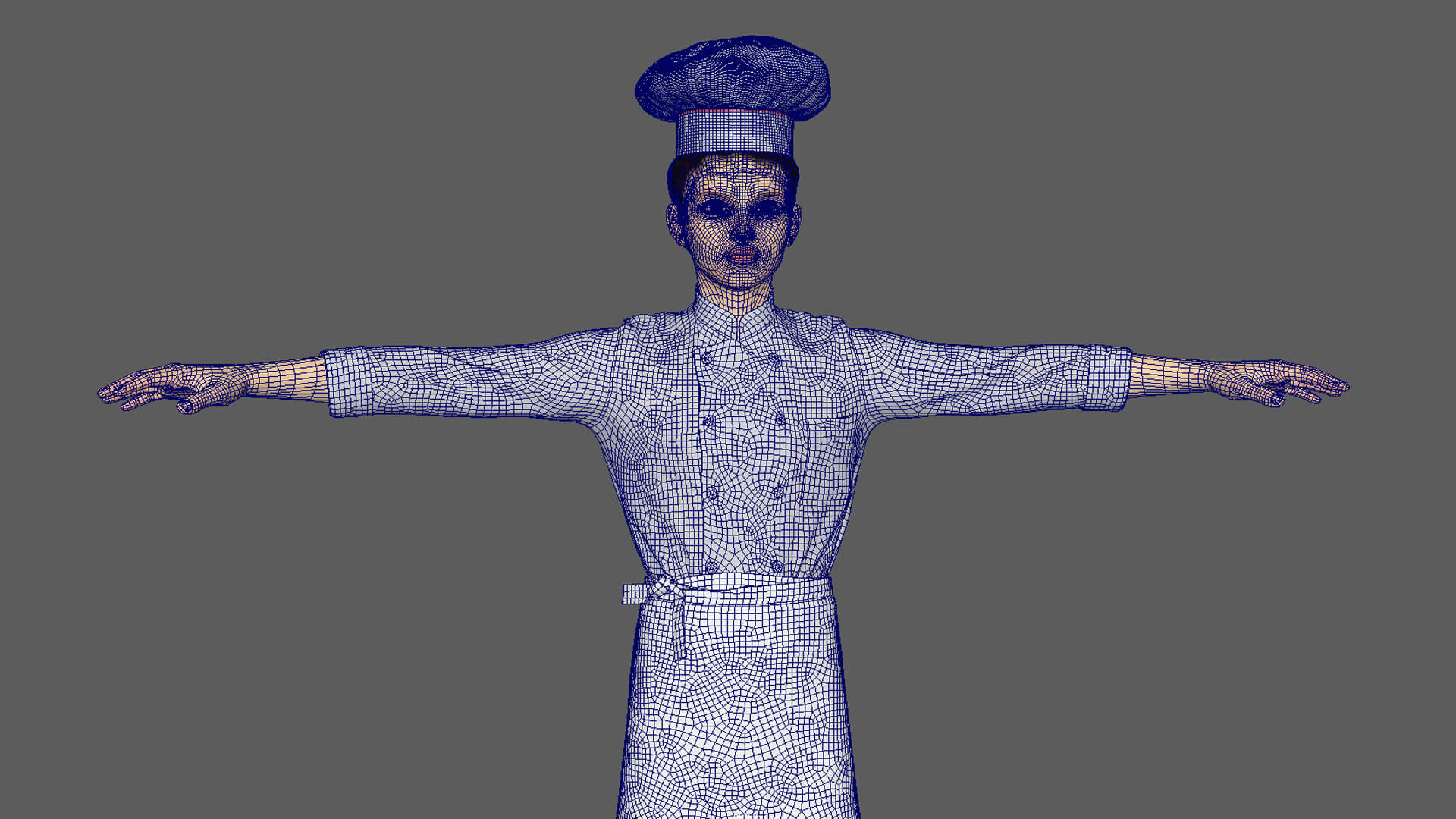 Chef - Male Restaurant Chef 3D Model by Trish