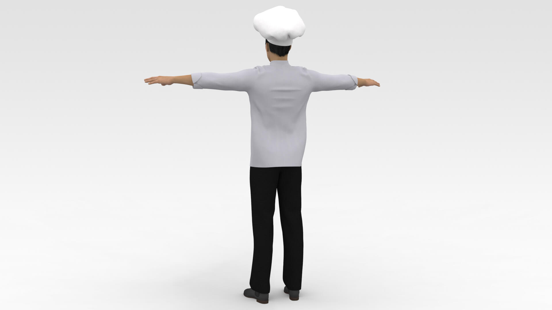 Chef - Male Restaurant Chef 3D Model by Trish