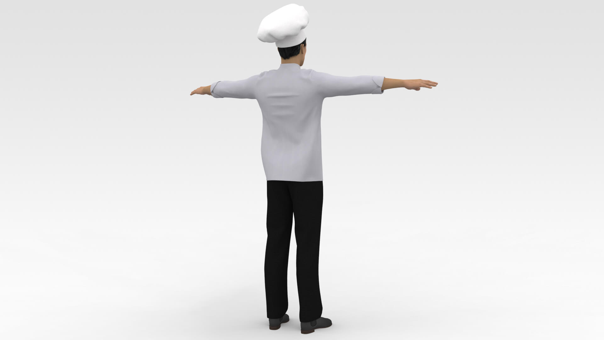 Chef - Male Restaurant Chef 3D Model by Trish