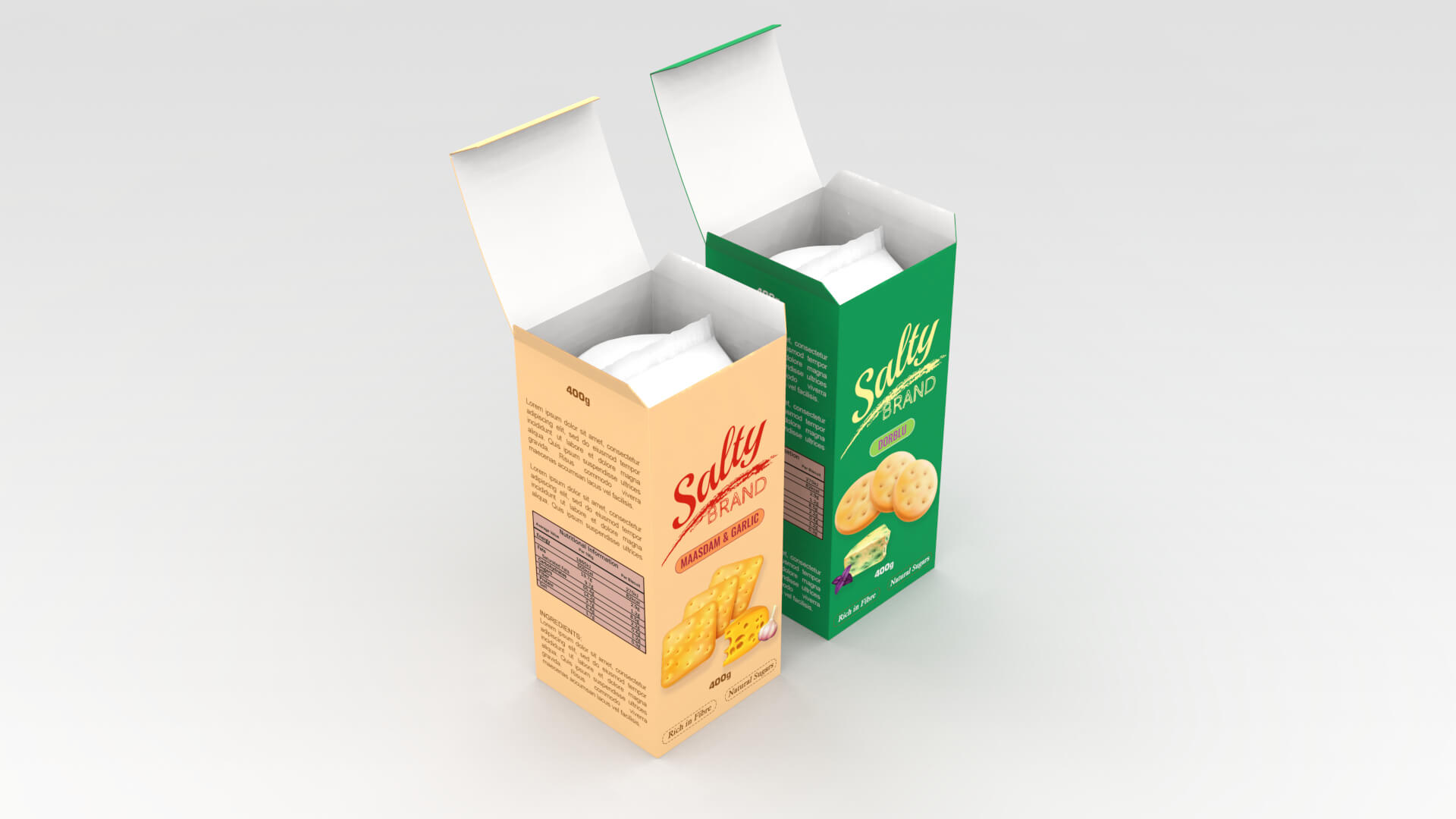 Cookies Box - Snacks 3D Model by Trish